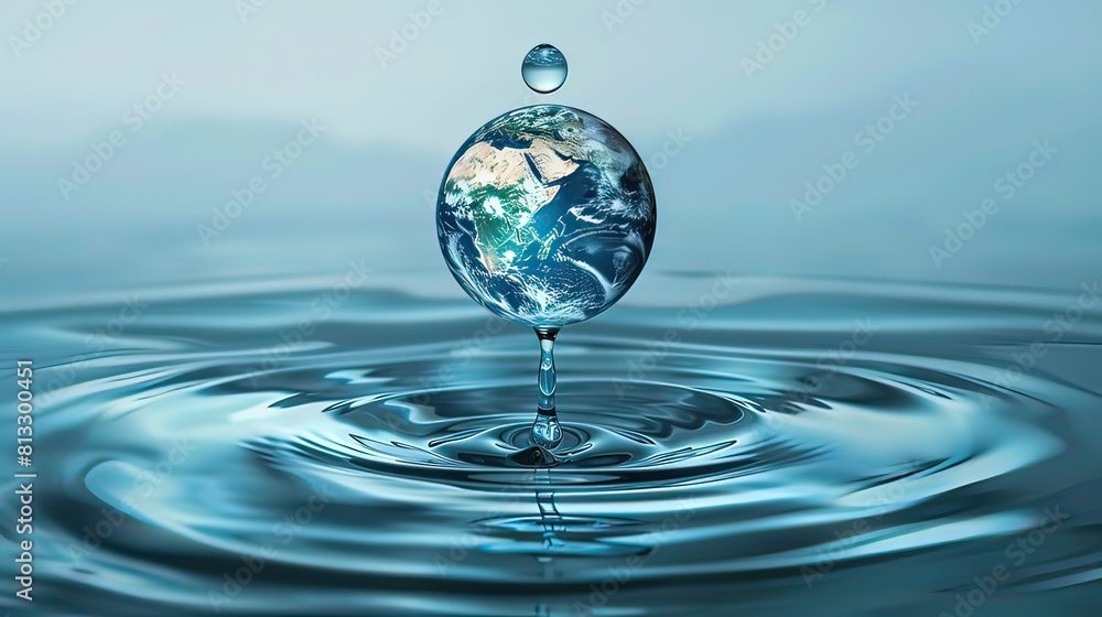 Water conservation image , Save water concept Stock Illustration ...