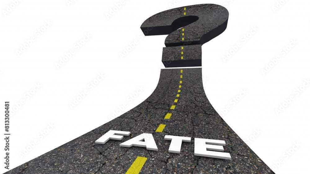 Fate Question Mark Road to Future Destiny Path Forward 3d Animation ...