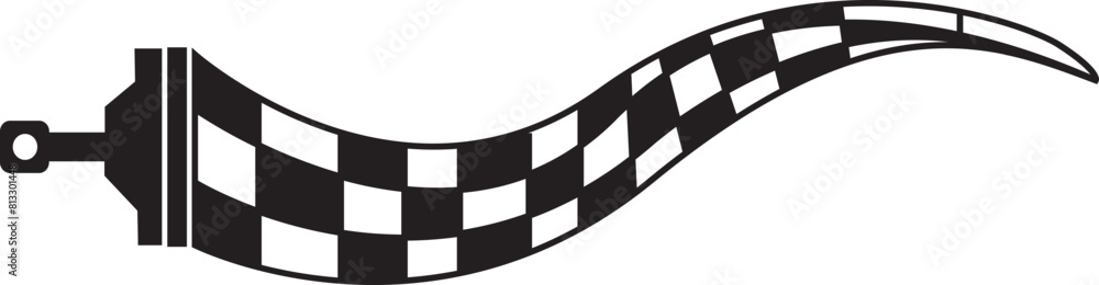 Modern Vector black and white checkered auto racing flags and finishing ...