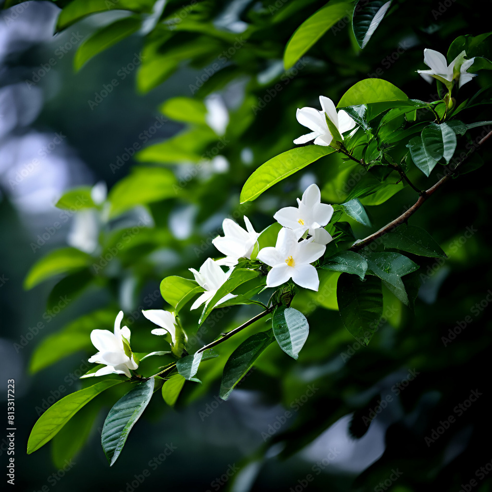 parijat tree parijatak night flowering jasmine plant,Night flowering ...