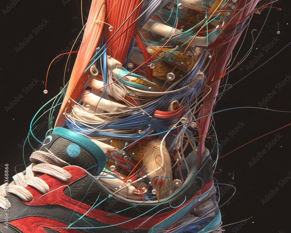 An educational diagram of a childs body with muscles creatively tied by ...