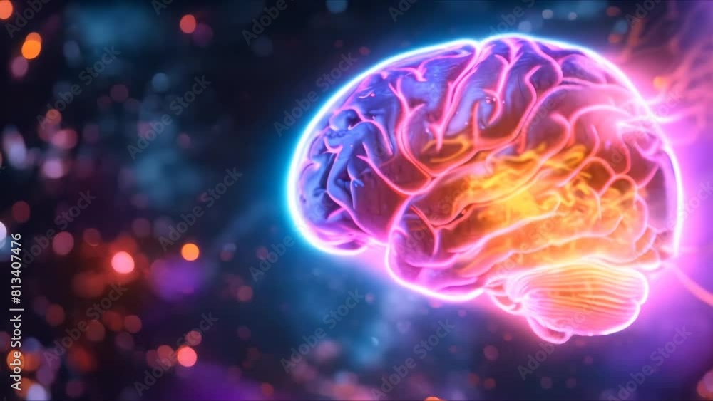 Vídeo do Stock: Visualizing Neuron Activity in the Human Brain through ... Vídeo do Stock: Visualizing Neuron Activity in the Human Brain through ...