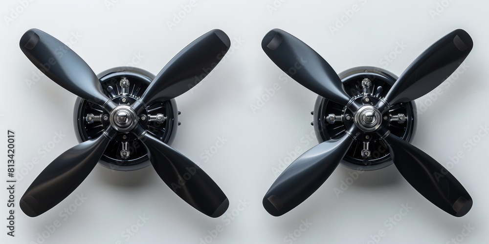 Four blade propeller with multiple speed versions, pen tool cutout ...