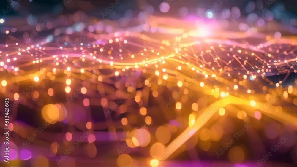 From data processing to optimized state deep learning network evolves visually. Concept Deep ...