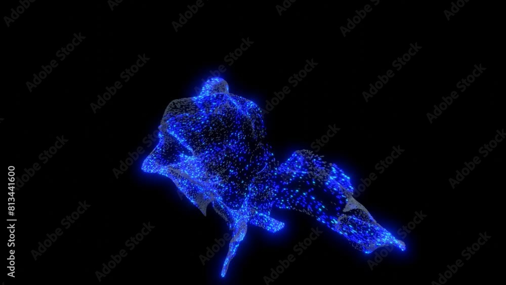 beautiful transform of object from particles in force field into ...