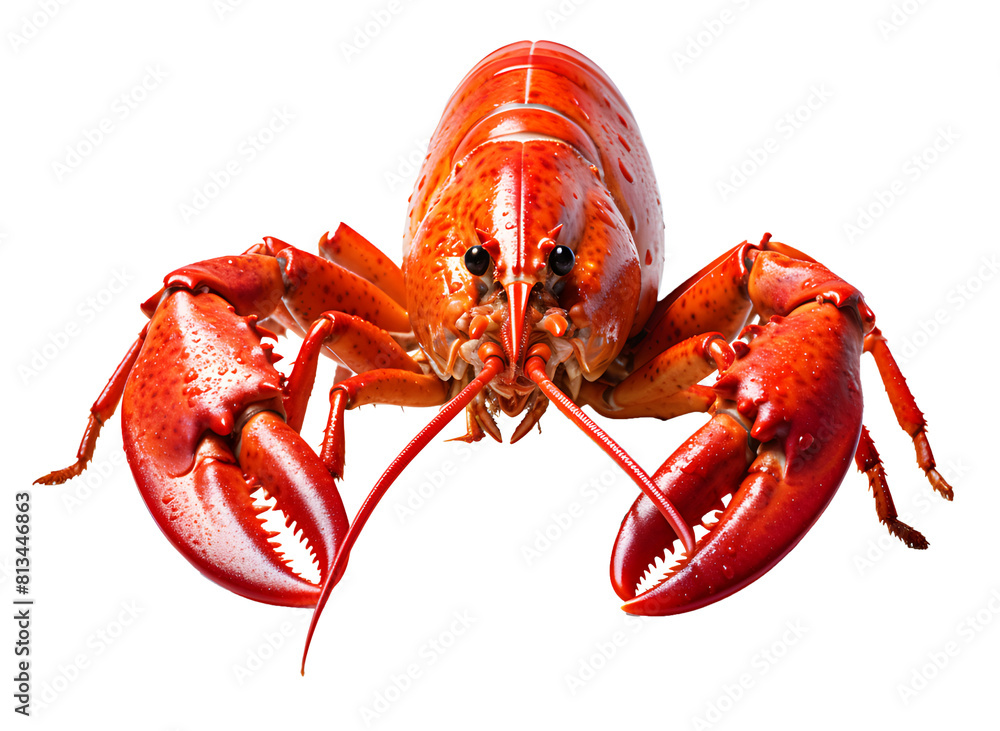 Red lobster lives in sea or ocean isolated on cut out PNG or ...