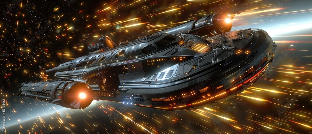 Ilustracja Stock: The USS Enterprise is a fictional spaceship that ...