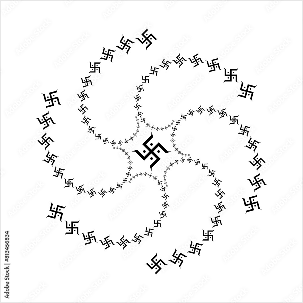 Swastica Symbol The Holy Motif Stock Vector | Adobe Stock