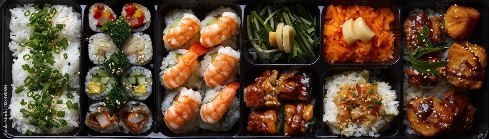 Design a modern and minimalist bento box layout, focusing on simplicity ...