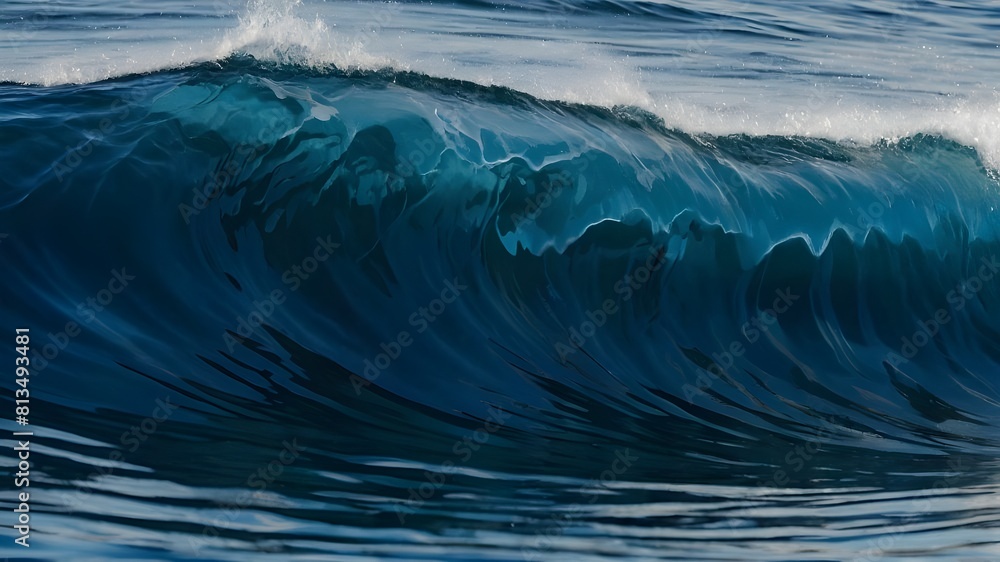 Smooth Water Waves Create Rhythmic Design Exploring The Tranquil