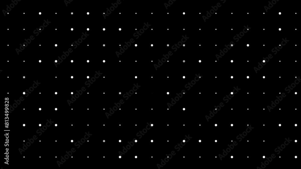 Template animation of evenly spaced circles of different sizes and ...