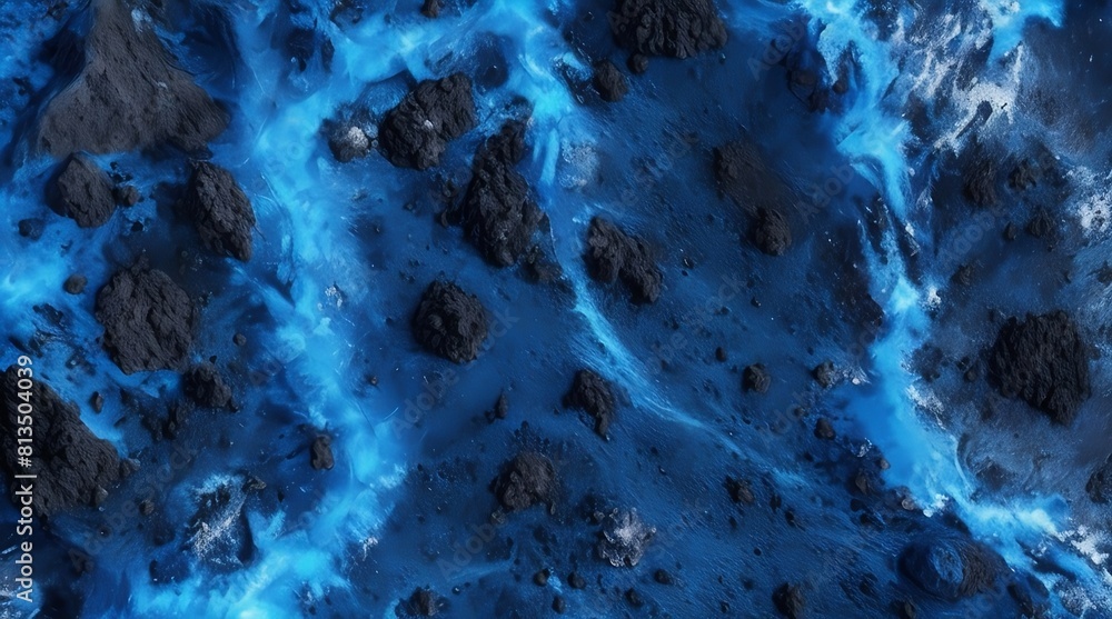 Discover a mesmerizing fusion of ice and fire with blue flames and ...