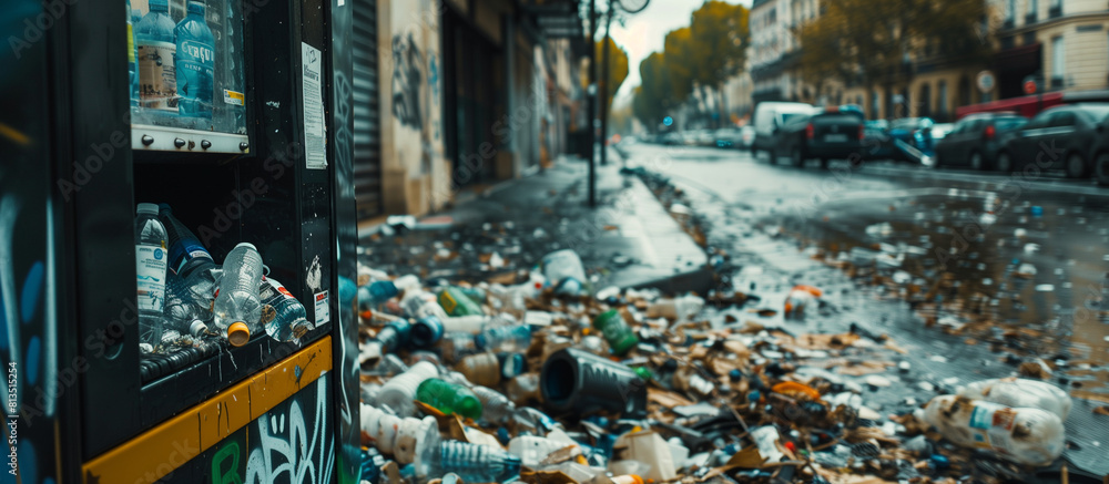 In a poignant portrayal of environmental challenges, a close-up ...
