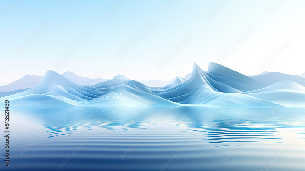 composed of lines with a light sky background in a symmetrical ...
