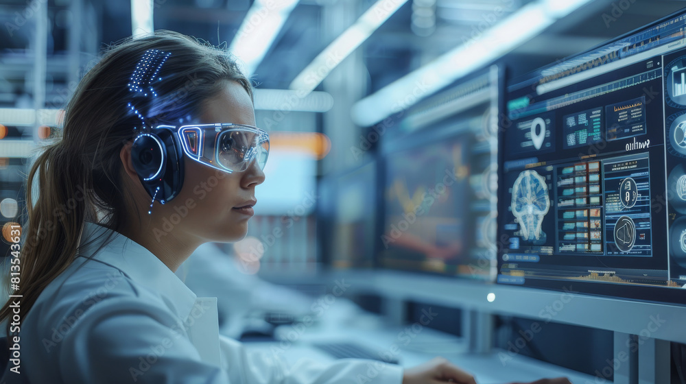 High-quality image of a software engineering director in a modern ...