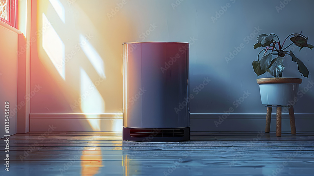 A front view of a gas water heater with a curved design and a gradient ...