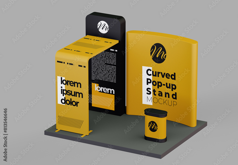 Exhibition Stand Display Mockup Stock Template | Adobe Stock