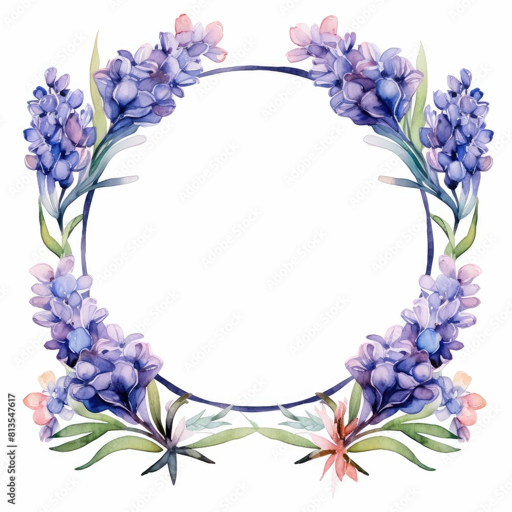hyacinth themed frame or border for photos and text. featuring fragrant ...