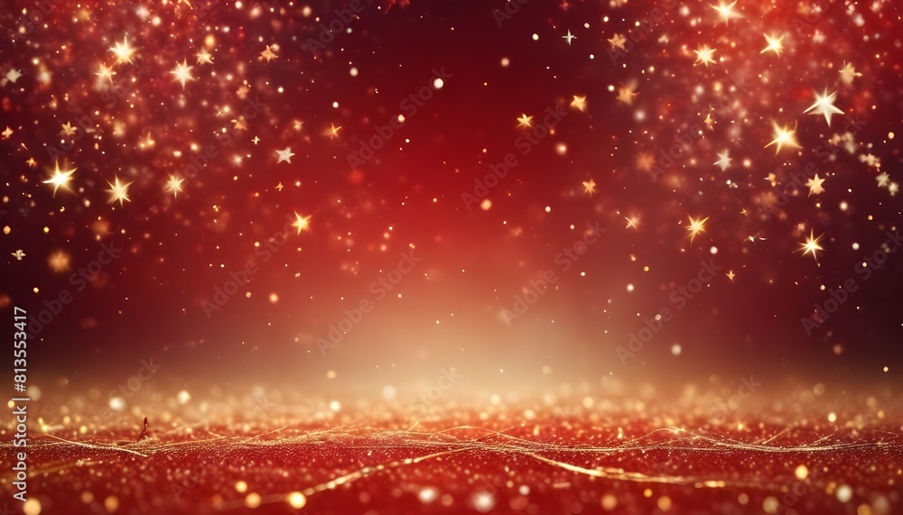 4th July Backdrop in red with stars and sparkles. Abstract red ...