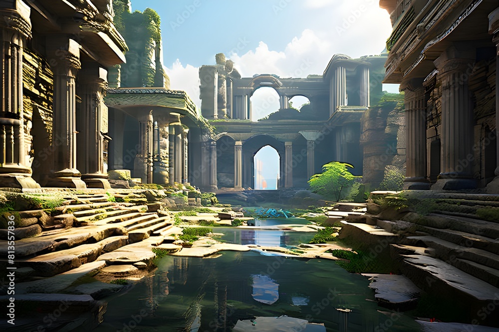 Rift in Time: Bridging Generations Stock Illustration | Adobe Stock