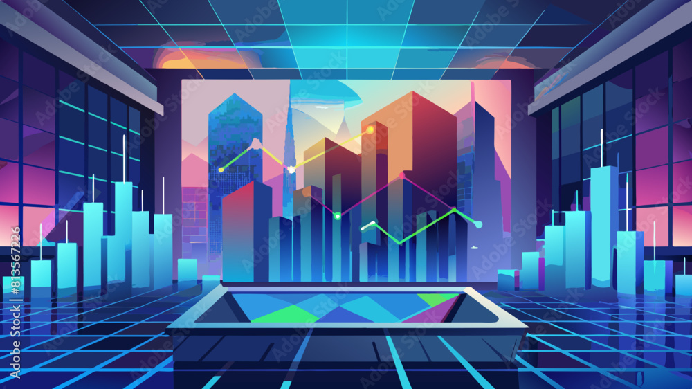 Charts and diagram icon set. Charts and graphs. objects on a ...