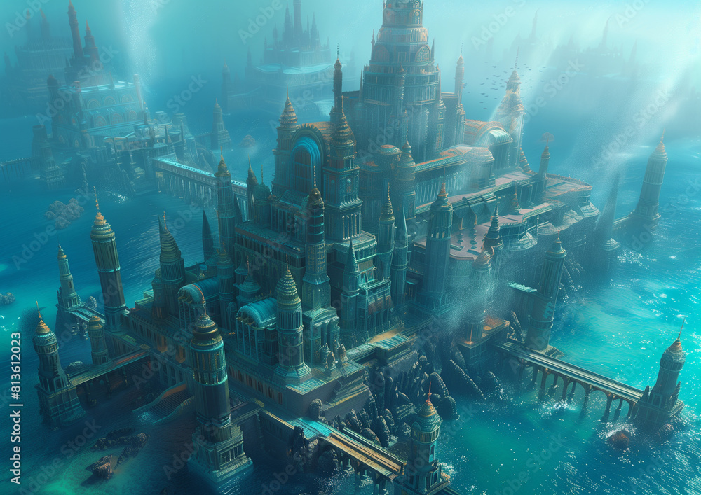 The legendary Atlantis is a city enchanted in the mythical past, hidden ...
