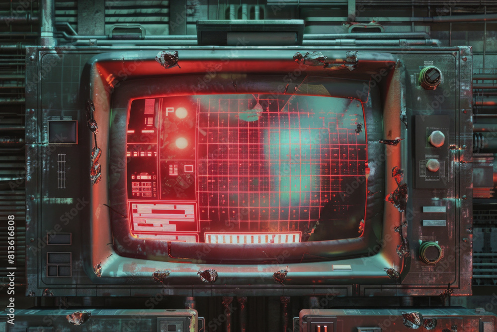 Texture resembling a retro TV screen, featuring scanlines and ...