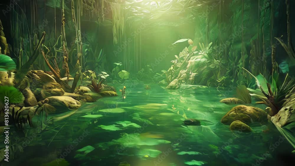 In 10000 BC, an underground water forest habitat as a complex network ...