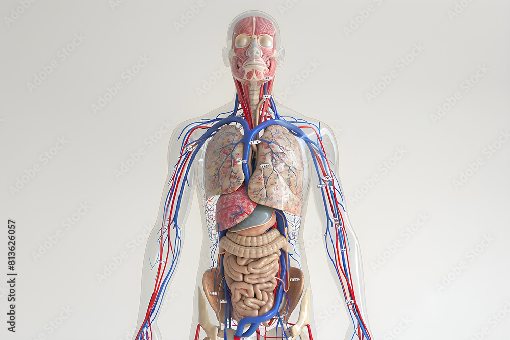 Foto de Comprehensive and Detailed Illustration of Human Venous System ...