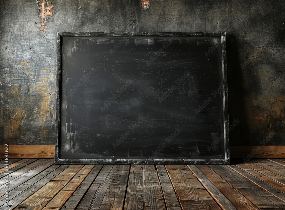 Black chalkboard background or texture for school, classroom and ...