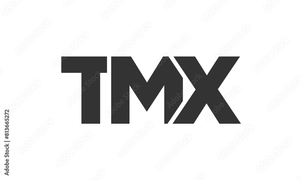 TMX logo design template with strong and modern bold text. Initial ...