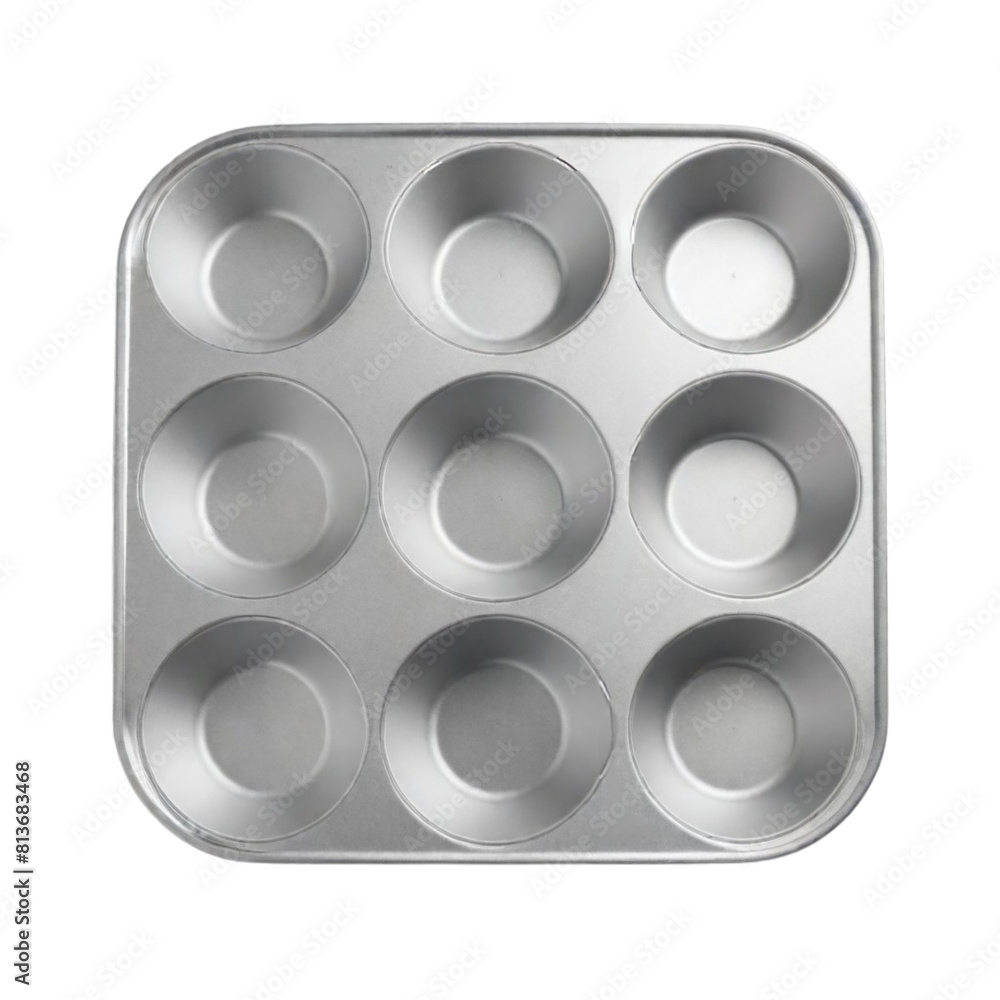 Mini Fluted Tube Cake Pan, Nonstick Bowl Pan on Isolated transparent ...
