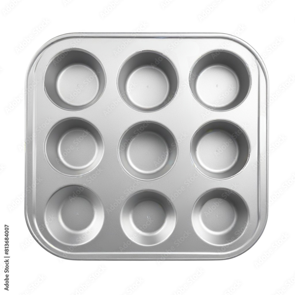 Mini Fluted Tube Cake Pan, Nonstick Bowl Pan on Isolated transparent ...