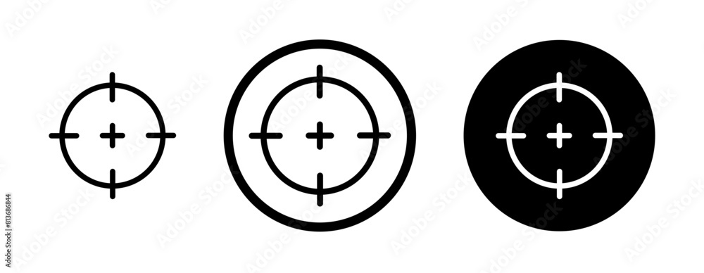 Target vector icon set. objective ambition goal vector icon. Business ...