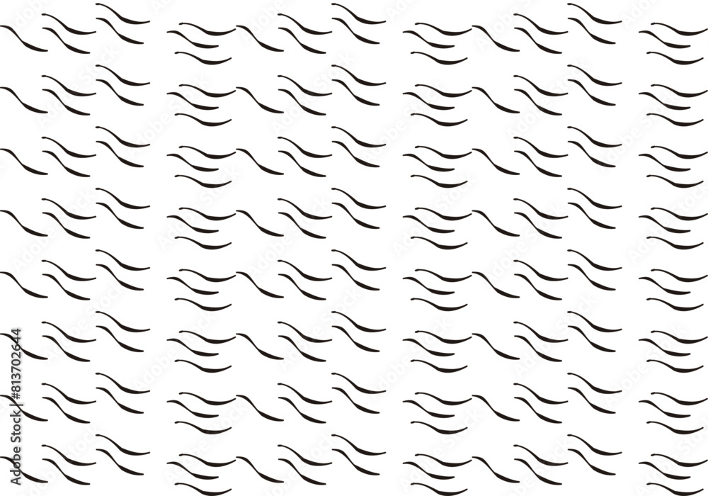 Patrón de lineas curvas negras sobre fondo blanco. Stock Vector | Adobe ...