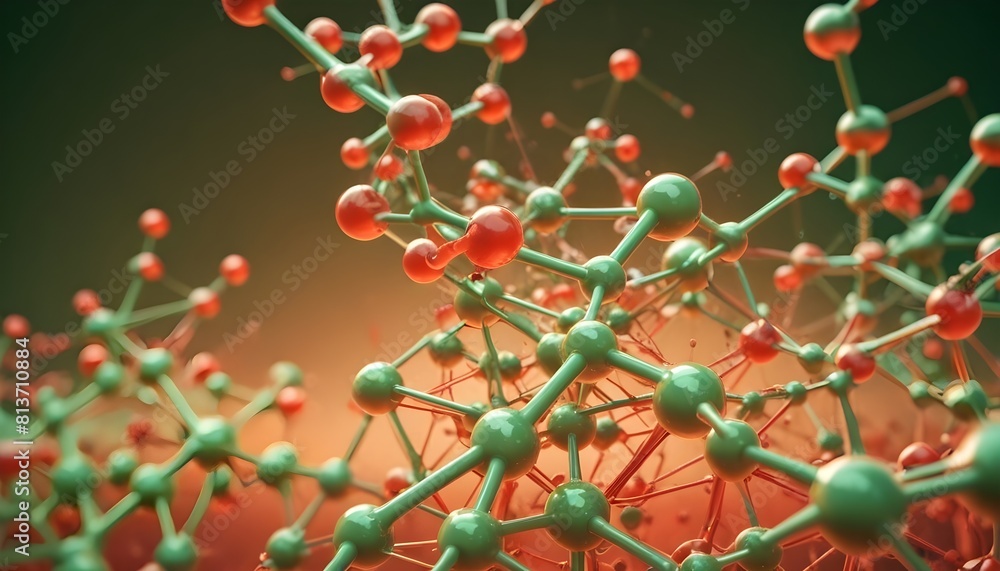 Electron wallpaper molecules for science and atom research. Stock ...