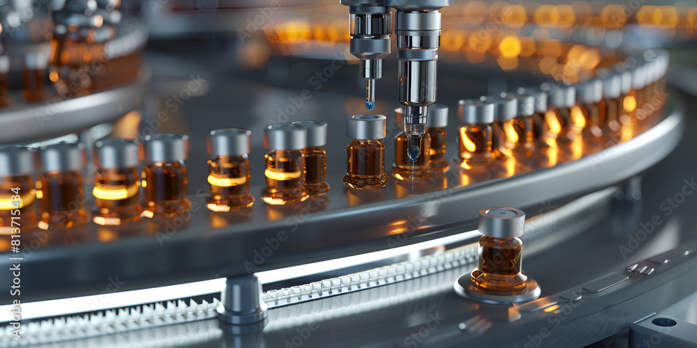 Pharmaceutical production line medical vials and tablets manufacturing ...