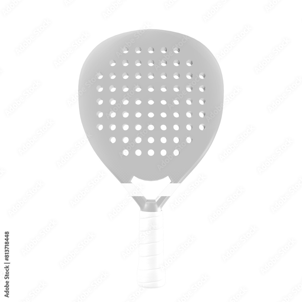 Mockup raquette de padel, raquette de padel blanche, raquette de padel ...