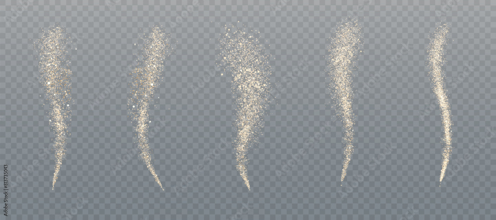 Star shimmer dust. Splash effect with glitter on transparent background ...