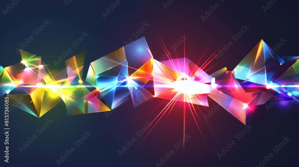 An overlay effect that creates a rainbow spectrum light flare for all ...