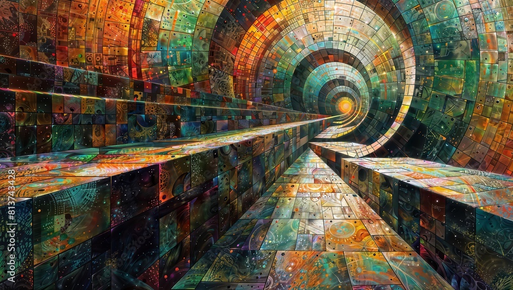 Highly detailed and imaginative digital render depicting a surreal and ...