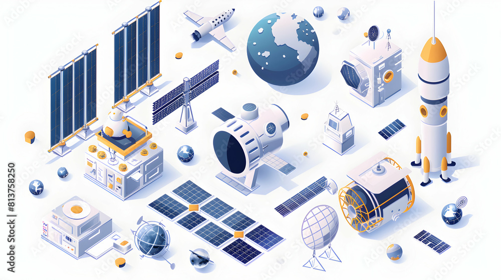 Cutting Edge Space Navigation Systems: Isometric Presentation of ...
