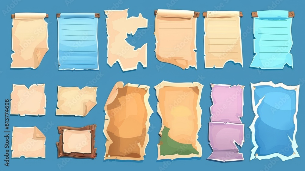 Sticky notes, stickers, to-do lists, memos, and notepads, blank pages ...