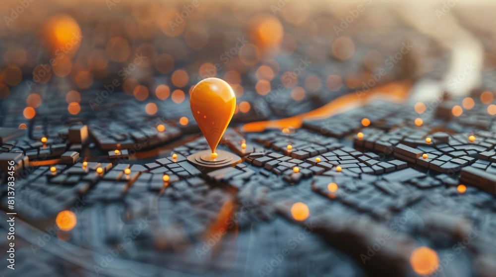 Dynamic 3D visualization of business blog introducing innovative map ...