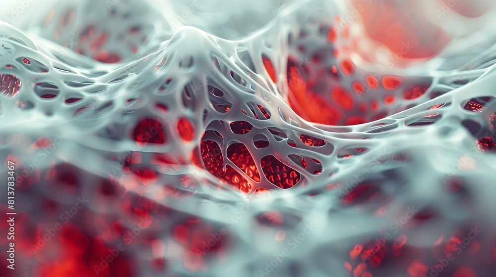 Detailed Cross-Section of a Vein Showcasing the Intricate Circulatory ...