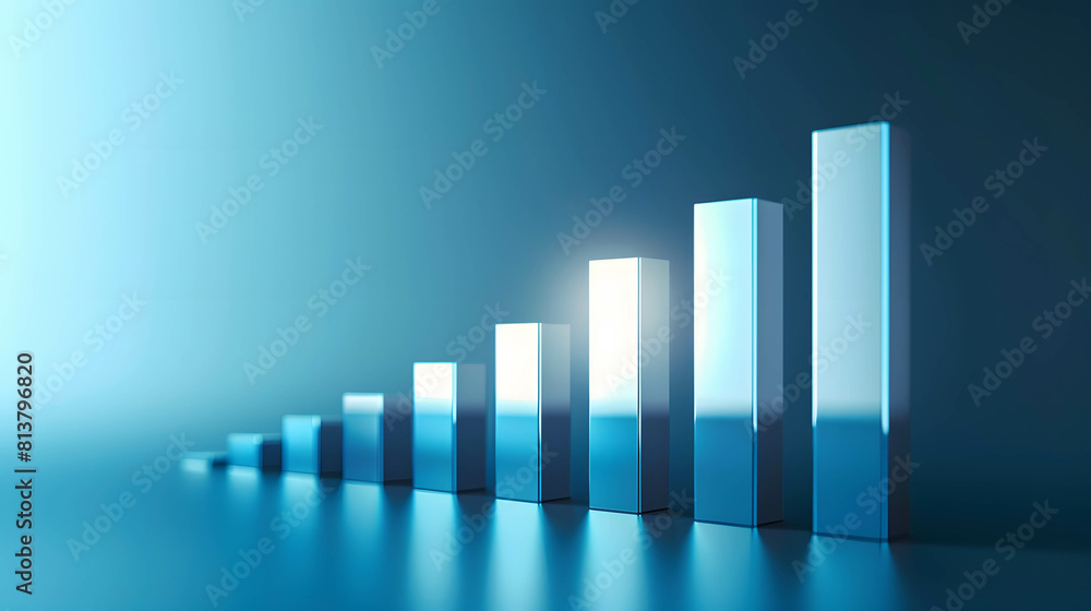 Bar chart showing the exponential growth of profit from investment ...