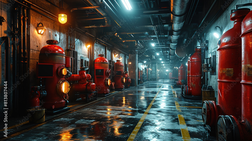 Automatic Fire Extinguishing System Gas Cylinders with Compressed Air ...