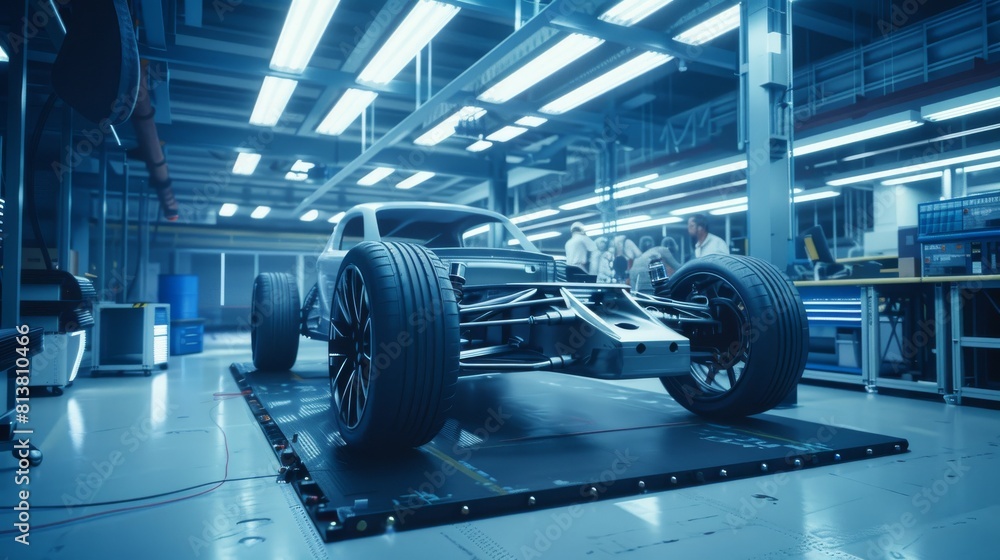 In the Automotive Innovation Facility, an automotive design team is ...