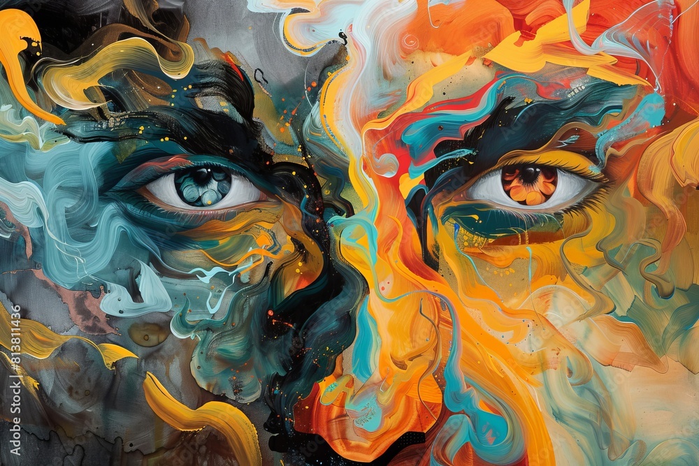 Internal struggle: unique depiction of emotional discord in surrealist ...