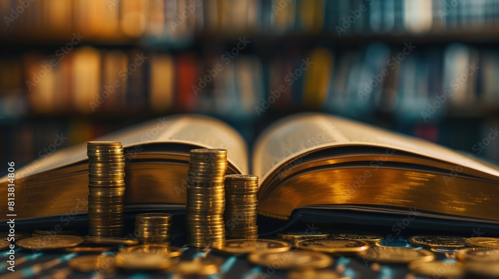 Stock Market Basics Unveiled, a book opens to reveal golden rules of ...